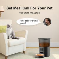 China Tuya WiFi Smart Pet Feeder Automatic Cat Food Dispenser with 10s Voice Recorder 6 Meals for sale