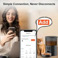 China Automatic 4L Smart Cat Feeder WiFi Tuya APP Control 10 Seconds Voice Recorder Stainless Steel Tray for sale