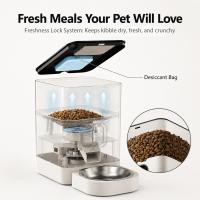 China 4L Automatic Cat Food Dispenser with APP Remote Control Dual Power Backup for sale