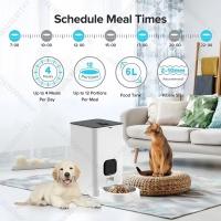 China 4L Automatic Cat Feeder Dog Dry Food Dispenser WIFI Smart Pet Feeder for sale