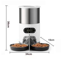 China 4.5L Smart Pet Feeder WiFi App Control Automatic Dog Cat Feeder Stainless Steel Bowl for sale