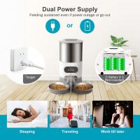 China 4.5L Smart Pet Feeder WiFi App Control Automatic Dog Cat Feeder Stainless Steel Bowl for sale