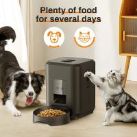 China 2L Automatic Pet Feeder Smart WiFi Remote Control Cat Dog Bowl with Lid Lock Anti Dropping for sale