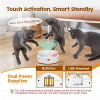 China 3 in 1 Interactive Smart Pet Toy Automatic Cat Balls Electric Butterfly Teasing Toy 1200mAh for sale