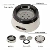 China Portable Anti Slip Floating Dog Water Dispenser 500ml Travel Pet Drinking Bowl for Car Outdoor for sale