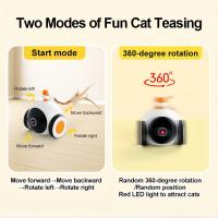 China Automatic Rolling Smart Cat Toy Ball 360 Rotation Interactive Electric Remote Control Car for sale