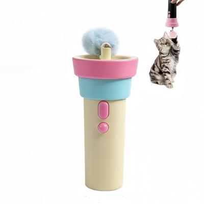 China Electric Cat Teaser Launcher with Retractable Rope and 2 Replaceable Heads for sale