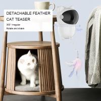 China Automatic Smart Pet Toy with LED Laser and Rotating Feather for Cats Dogs 360° for sale