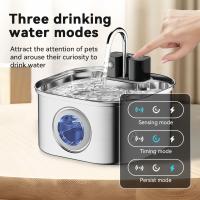 China 3.2L Wireless Cat Water Fountain 4200mAh Battery Operated Automatic Pet Dispenser No Plug for sale