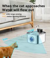 China 3.2L Wireless Cat Water Fountain 4200mAh Battery Operated Automatic Pet Dispenser No Plug for sale