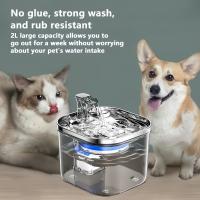 China 2.2L Stainless Steel Cat Water Fountain with Automatic Sensor and Filter for sale