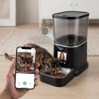 China Bidirectional Video Smart Pet Feeder 5L Camera WiFi App Control Automatic Pet Food Dispenser LPS-BVF5L for sale