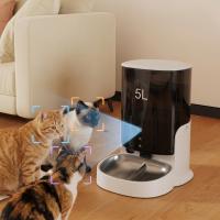 China 5L RFID Smart Automatic Cat Feeder 1080P Camera Dual Bowl Multi-Cat Recognition with WiFi App Control for sale