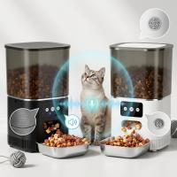 China 4L Smart Automatic Cat Feeder Tuya WiFi App Timed Portion Control Voice Recording SUS304 Bowl for Pet Owners for sale