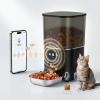 China 4L Smart Automatic Cat Feeder Tuya WiFi App Timed Portion Control Voice Recording SUS304 Bowl for Pet Owners for sale