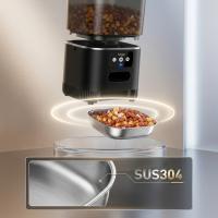 China 4L Smart Automatic Cat Feeder Tuya WiFi App Timed Portion Control Voice Recording SUS304 Bowl for Pet Owners for sale