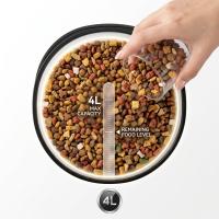 China 4L Smart Automatic Cat Feeder Tuya WiFi App Timed Portion Control Voice Recording SUS304 Bowl for Pet Owners for sale
