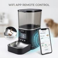 China Bidirectional Video 5L Smart Pet Feeder Camera WiFi App Control Automatic Cat Dog Food Dispenser LPS-BVF5L for sale