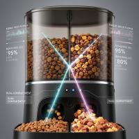 China Automatic Smart Pet Feeder Dual Food Bin Independent Dual Bowl 1080P Camera Tuya WiFi App Control for sale