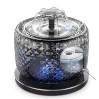 China 3.5L Wireless Sensor Pet Water Fountain 5000mAh Battery 304 Stainless Steel Auto Circulation Dispenser for Cats for sale