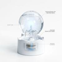 China 1.8L Transparent Pet Water Fountain Visible Water Ball Automatic Circulation Filter System for Cats Dogs for sale