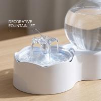 China 1.8L Transparent Pet Water Fountain Visible Water Ball Automatic Circulation Filter System for Cats Dogs for sale