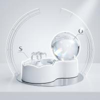 China 1.8L Transparent Pet Water Fountain Visible Water Ball Automatic Circulation Filter System for Cats Dogs for sale