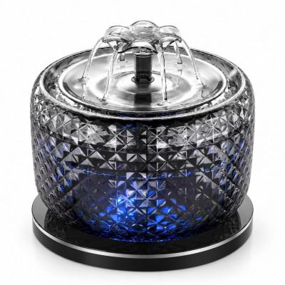 China 3.5L Wireless Sensor Pet Water Fountain 5000mAh Battery 304 Stainless Steel Auto Circulation Dispenser for Cats for sale