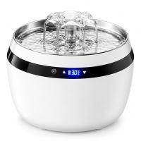 China 2L Thermostatic Pet Water Fountain Adjustable 26-40C 304 Stainless Steel Touch Screen Dispenser for Cats Dogs for sale