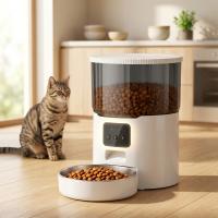 China 4L Smart Wi-Fi Automatic Pet Feeder Remote Meal Scheduling Voice Recorder 304 Stainless Steel Bowl for Cats Dogs for sale