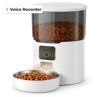 China 4L Smart Wi-Fi Automatic Pet Feeder Remote Meal Scheduling Voice Recorder 304 Stainless Steel Bowl for Cats Dogs for sale