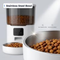 China 4L Smart Wi-Fi Automatic Pet Feeder Remote Meal Scheduling Voice Recorder 304 Stainless Steel Bowl for Cats Dogs for sale