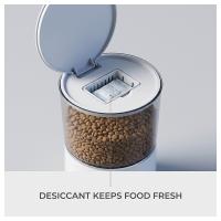 China 4L Automatic Pet Feeder Button Control Anti Jam Dispenser 304 Stainless Steel Bowl for Small Medium Cats Dogs for sale