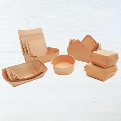 China White Kraft Paper Food Bowl Sustainable Container Christmas Printable For Soup for sale
