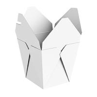 China White Kraft Paper Food Bowl Sustainable Container Christmas Printable For Soup for sale