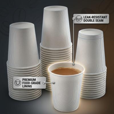 China Scalloped Disposable Compostable Paper Cups 5 Ounce Multipack for sale