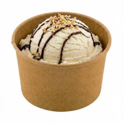 China Food Service Paper Dessert Cups For Gelato Ice Cream Biodegradable Customized for sale