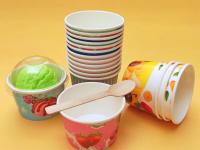 China Food Service Paper Dessert Cups For Gelato Ice Cream Biodegradable Customized for sale