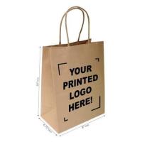 China Custom Logo Printing paper Retail Shopping Bags Flat Packing 50 Micron for sale