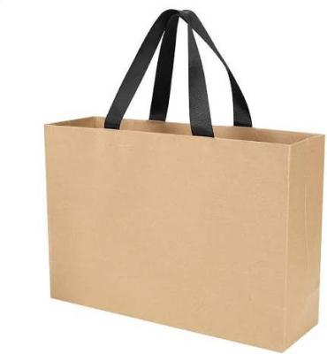 China Reusable Kraft Paper Gift Bags Personalized For Anniversaries Weddings for sale