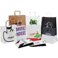 China Foldable Retail Shopping Bags Custom Printed Paper Carrier Bags For Skincare Product for sale
