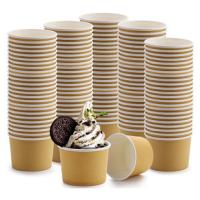 China Leak Resistant Paper Dessert Cups Bowls Biodegradable For Party Favors for sale