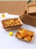 China Compostable Boat Shaped Paper Nacho Trays Plates For Food Service for sale