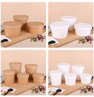 China Lightweight Leakproof Disposable Hot Soup Bowls With Airtight Lid 8 oz for sale