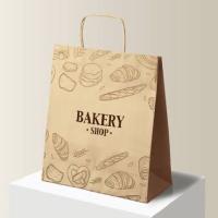 China Heavy Duty Bulk Paper Carry Bags White Brown Shopping Tote ODM for sale