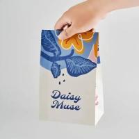 China Bulk Biodegradable Paper Retail Shopping Bags Grocery Shopping Custom Logo Printing for sale