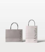 China Custom Printed Matte Kraft Paper Carry Bag Twisted Handles Greaseproof for sale