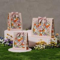 China Eco Friendly Custom Paper Gift Bags Small Bulk Tear Resistant For Retail Packaging for sale
