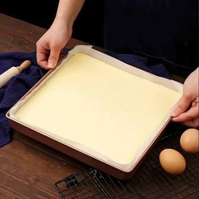 China Oven Safe Siliconised Baking Paper Liner Disposable Sheet White 12x16 Inch for sale