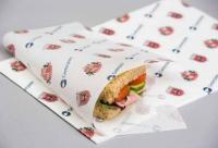 China Commercial Greaseproof Food Wrapping Paper Snacks Hotdog Wrappers for sale